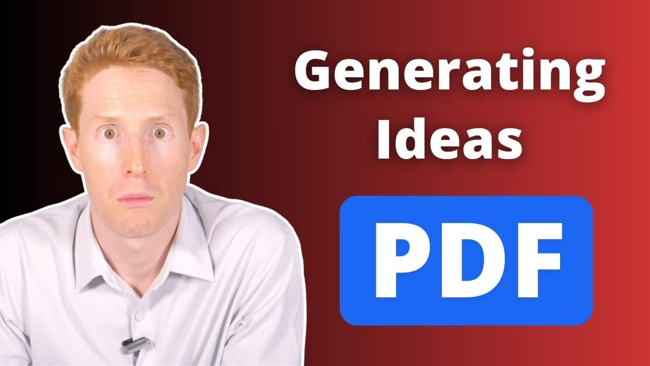 Generating Ideas PDF – English Pro Tips Generating Ideas PDF – English Pro Tips